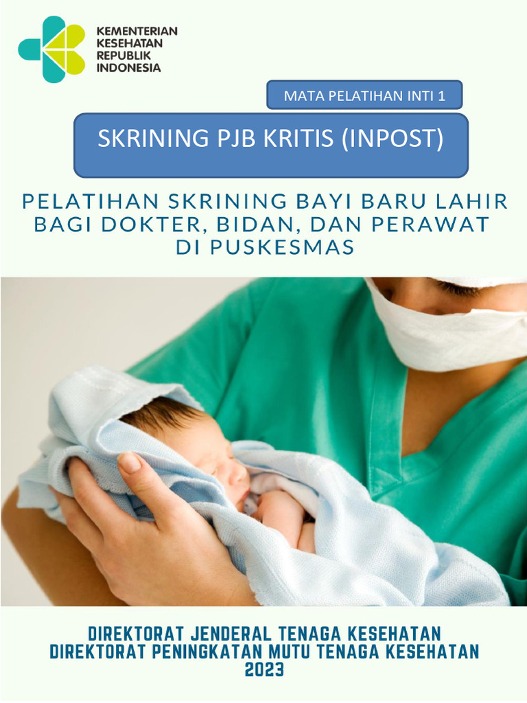 MODUL Skrining Bayi Baru Lahir Pada PJB Kritis (INPOST) | PDF