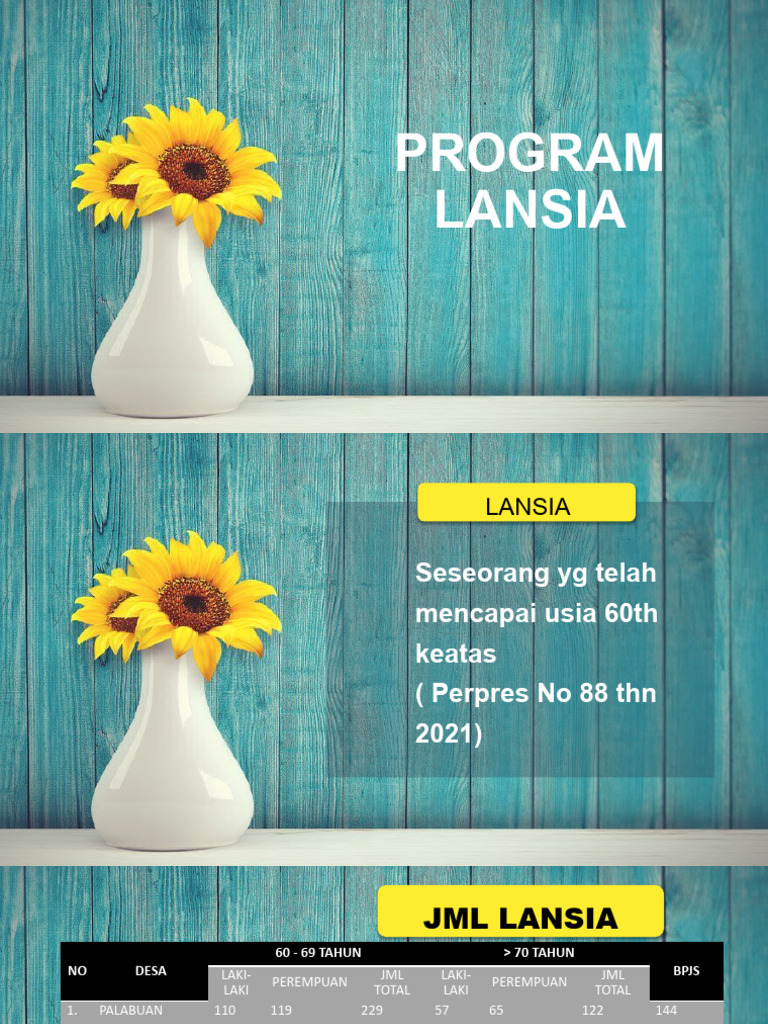 Capaian Program Lansia | PDF