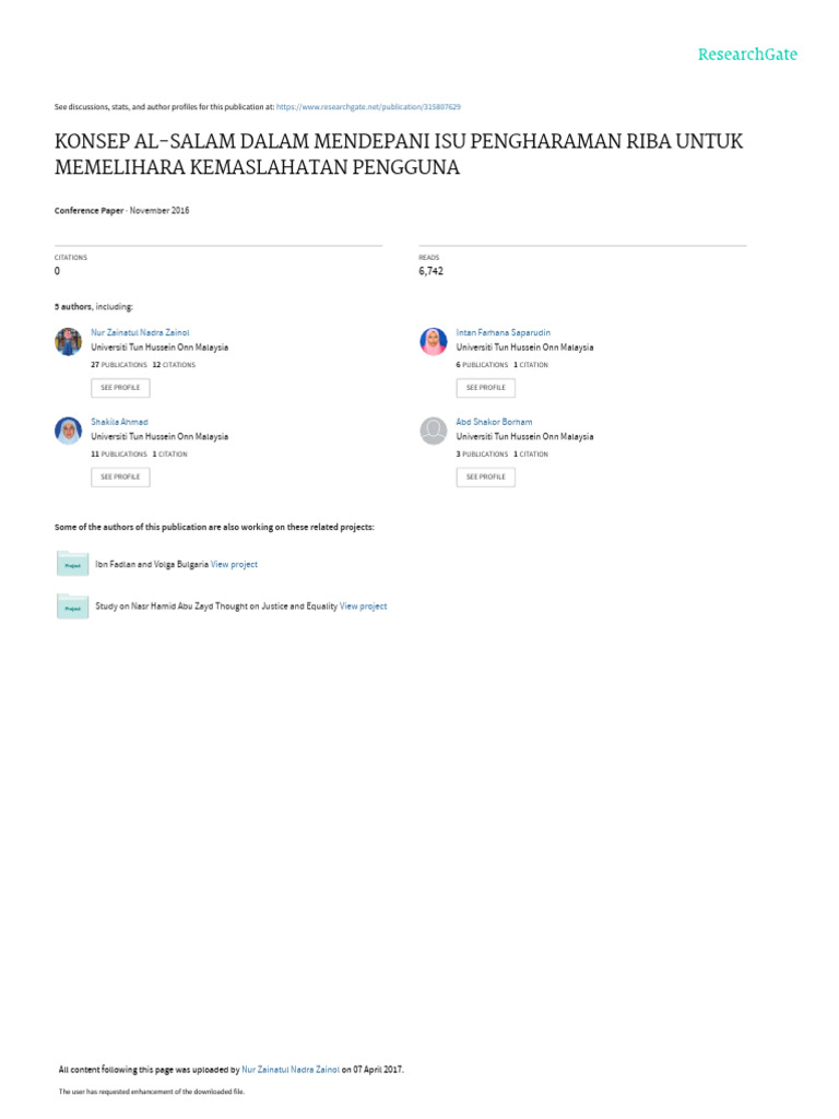 Konsep Salam Riba | PDF