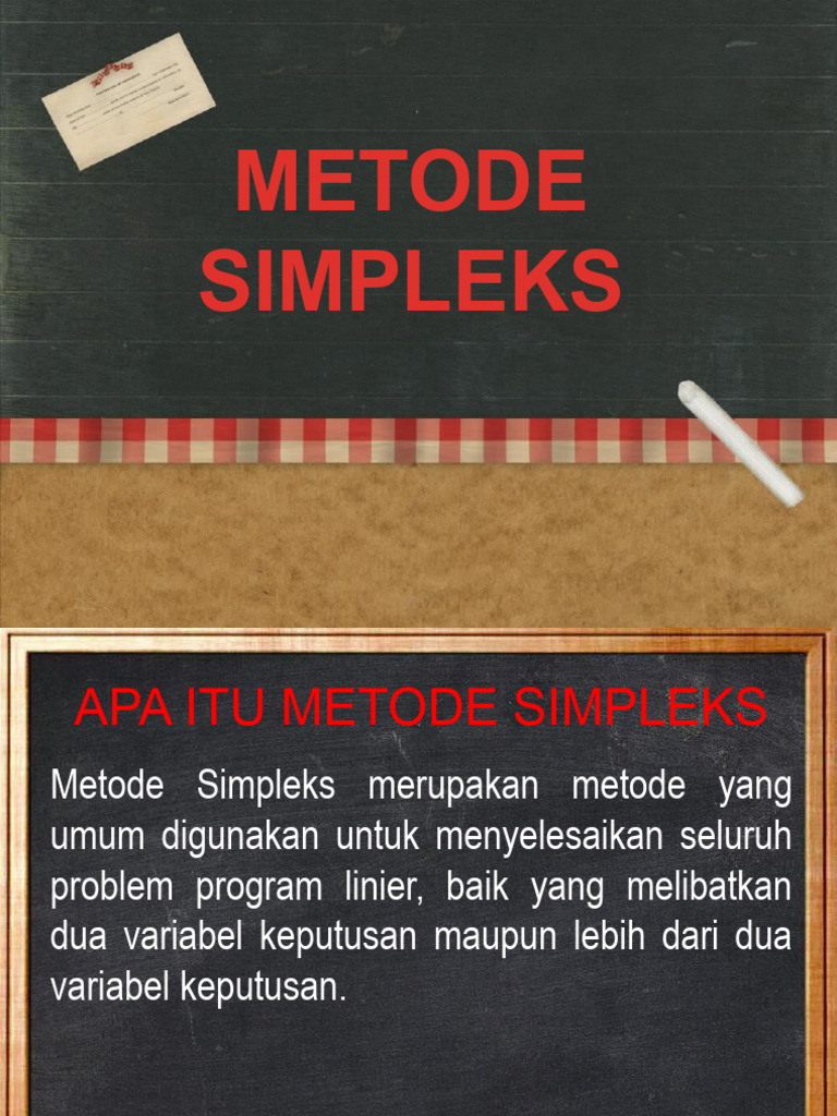 08-Metode Simpleks - 1 | PDF