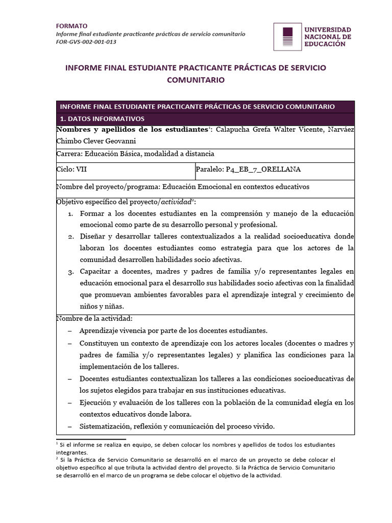 Informe Final PSC P4 Grupo 3 | PDF