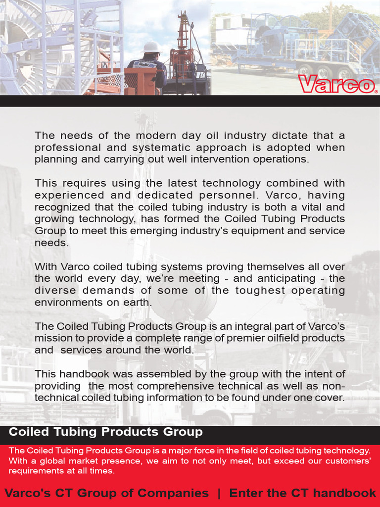 CT Manual | PDF | Pipe (Fluid Conveyance) | Strength Of Materials