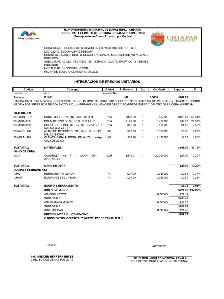 Precios y Basicos Domo | PDF