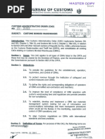 Customs Bonded Warehouses Guidelines | PDF | Warehouse | Customs