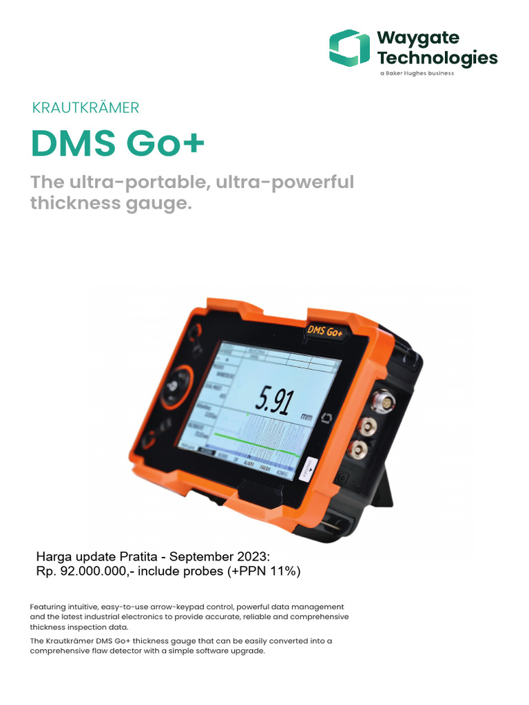 Krautkrämer DMS Go+ Thickness Gauge | PDF | Computer Engineering ...