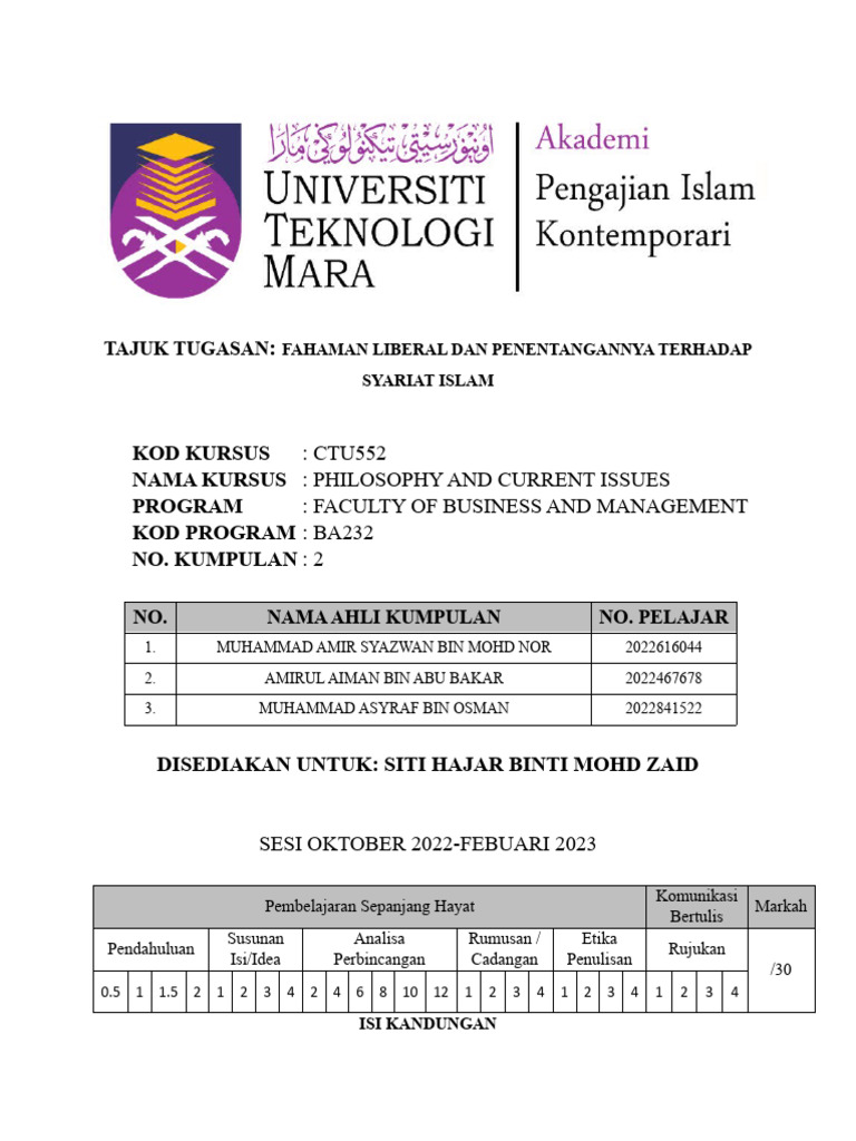 Assignment CTU | PDF | Agama & Spiritualitas