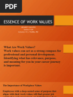 Work Values For Career Path | PDF | Knowledge | Psychology