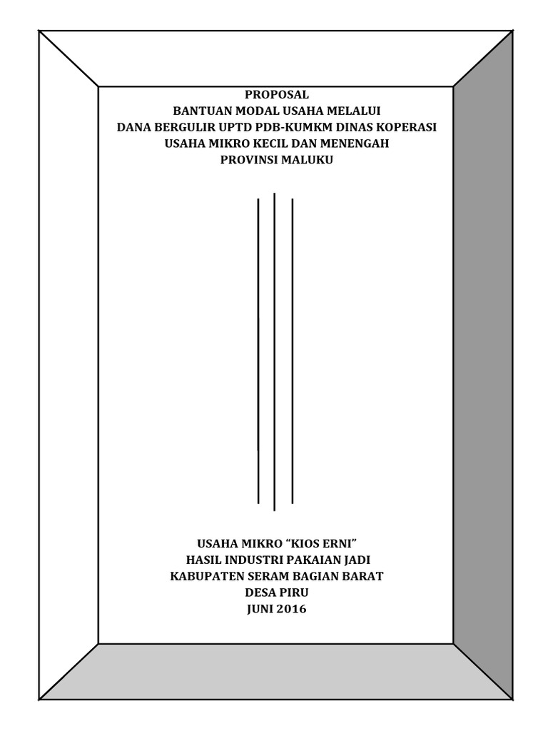 CONTOH PROPOSAL Pengalihan Epm Ke PPM MIKRO | PDF