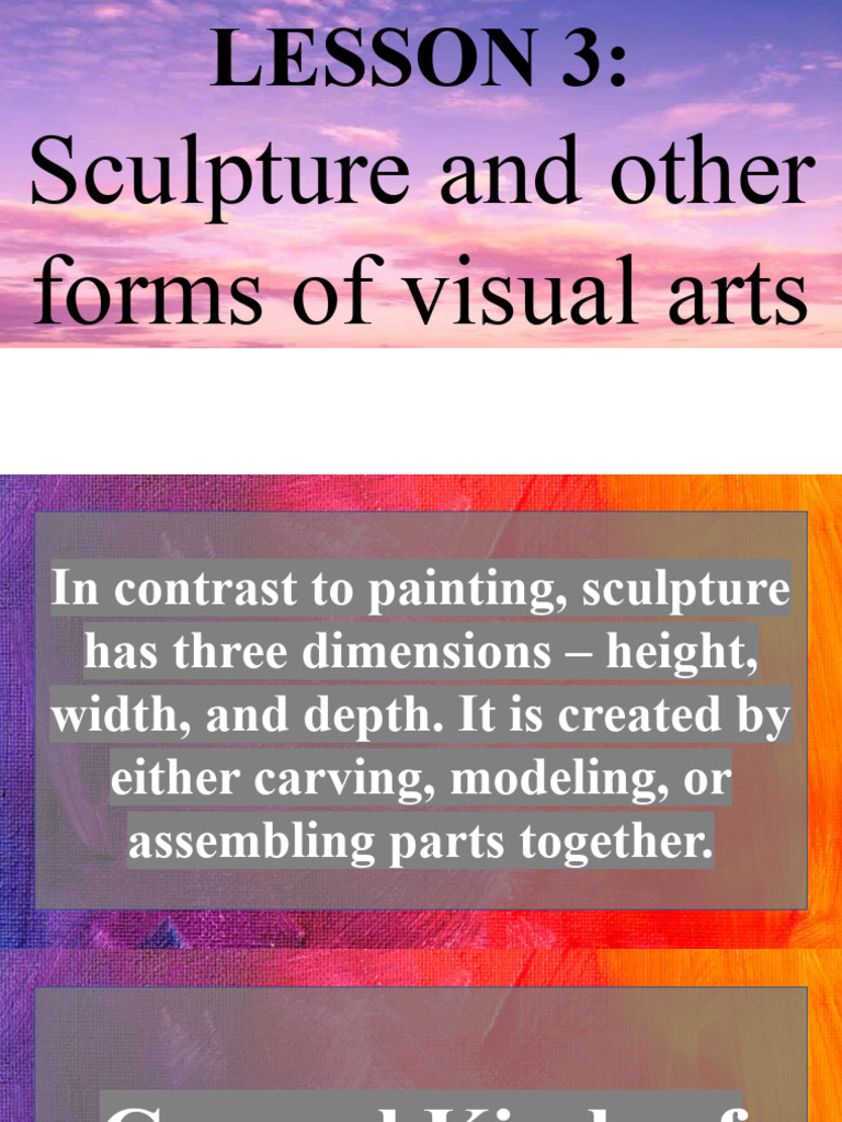 Lesson 3 Sculpture and Other Forms of Visual Arts | PDF | Sculpture ...