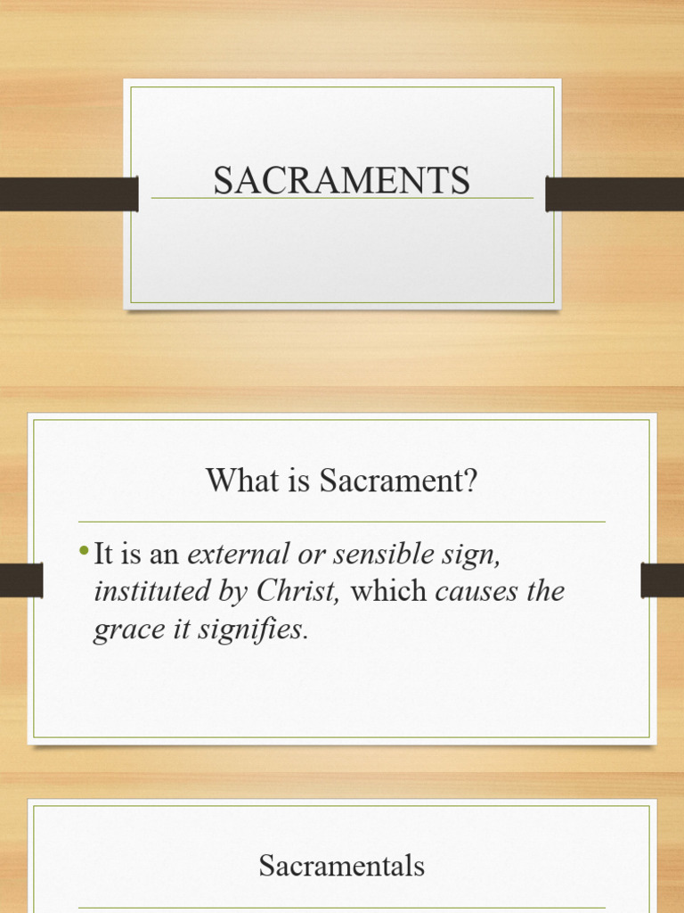 Sacraments | PDF