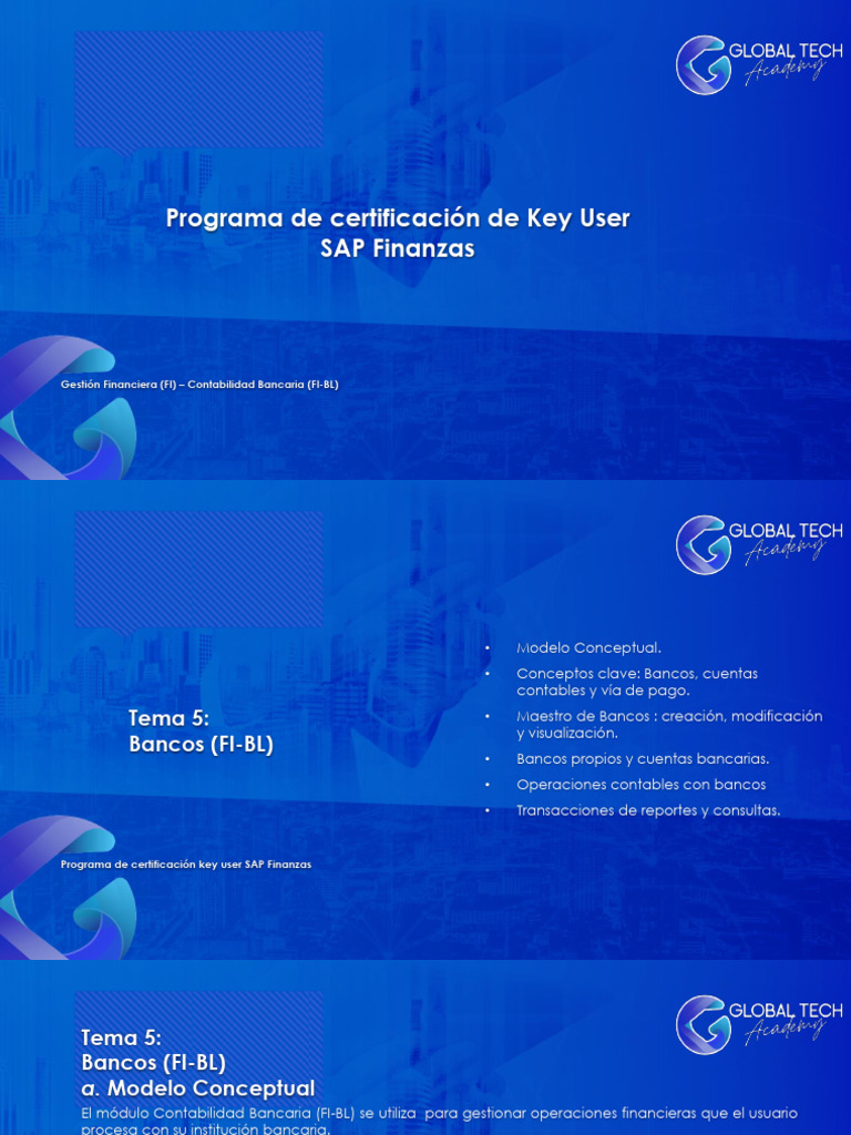 SAP FI-BL: Gestión Bancaria y Conciliación | PDF