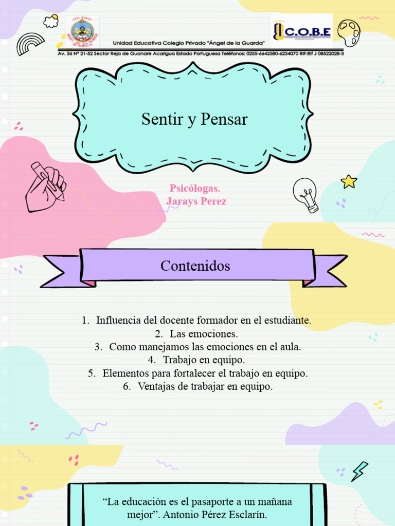 Sentir y Pensar-1 | PDF | Crecimiento personal y profesional