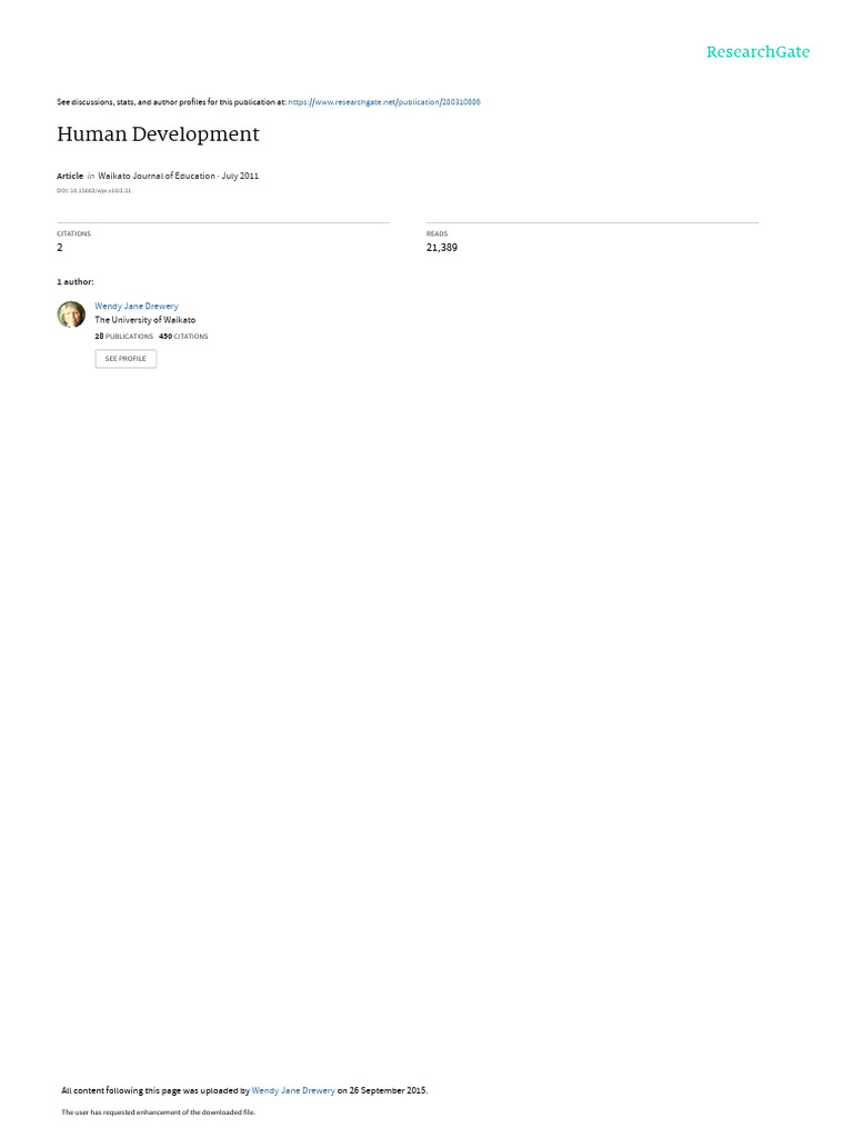 Human Development | PDF | Social Science