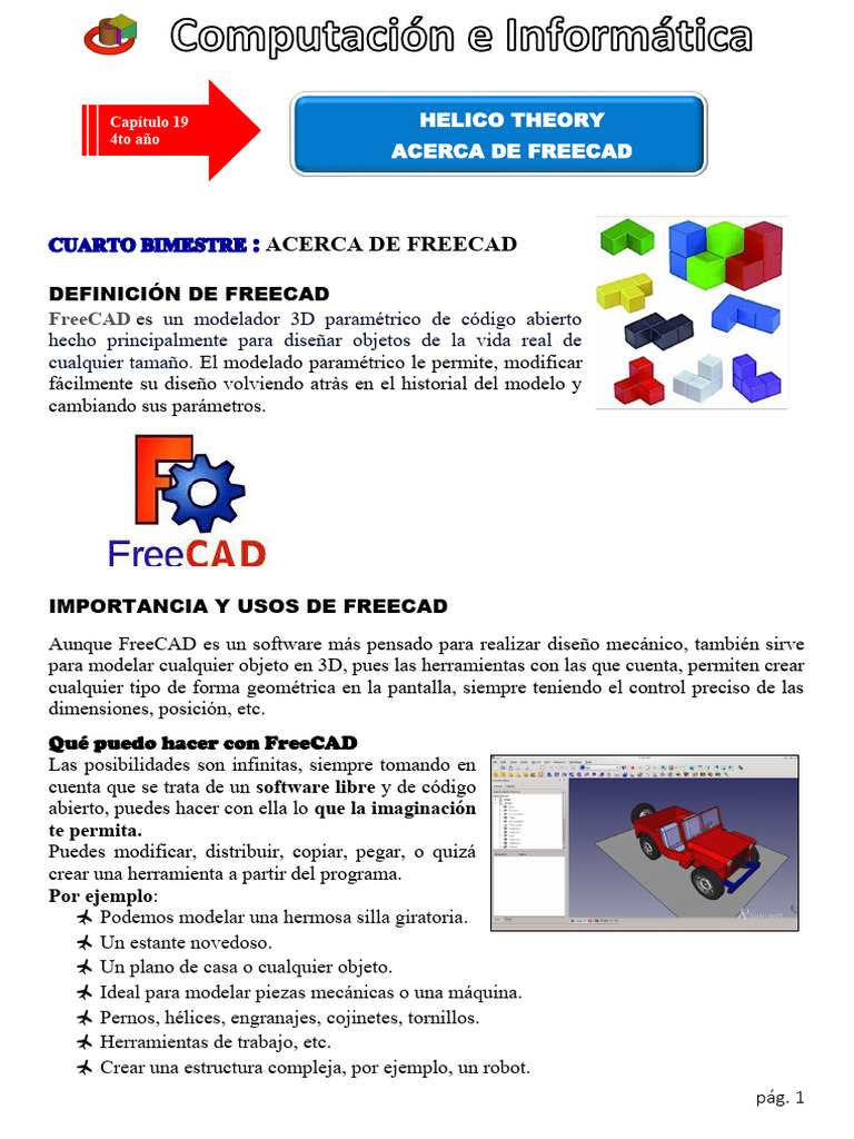 Capítulo 19 - 4to Año - Acerca de FreeCAD | PDF