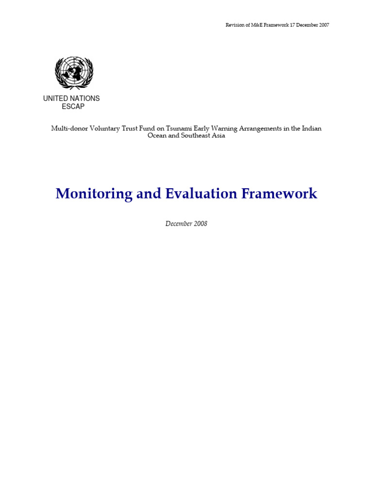 Monitoring Evaluation Framework Pdf