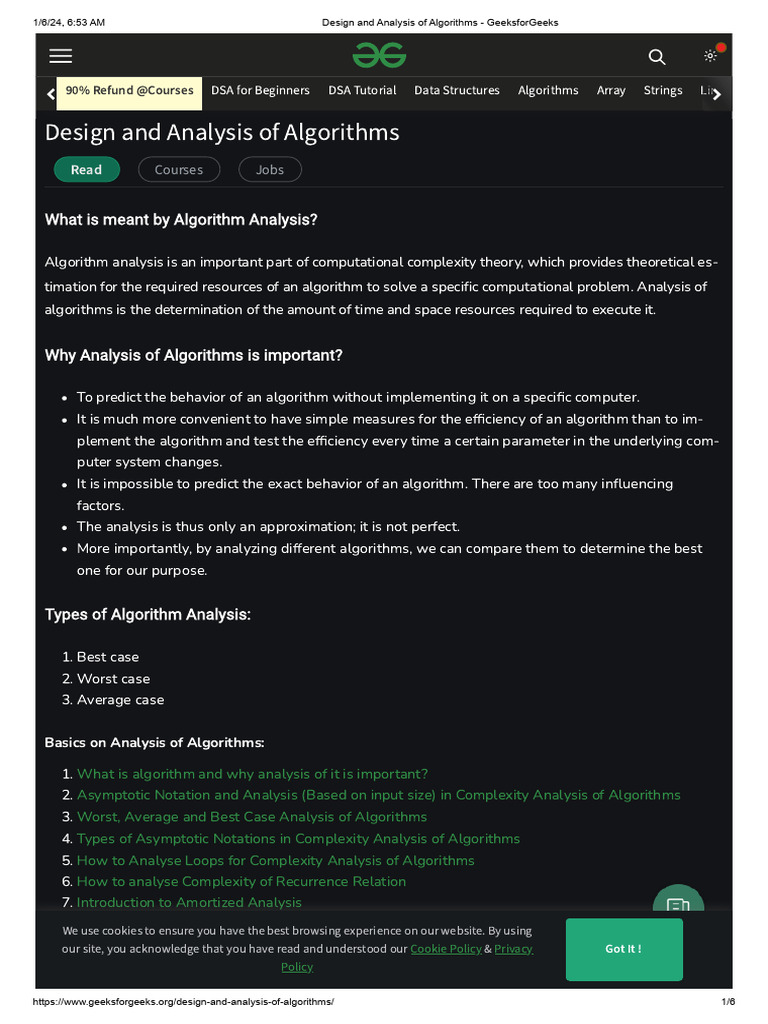 Design And Analysis Of Algorithms Pdf Applied Mathematics Algorithms And Data Structures