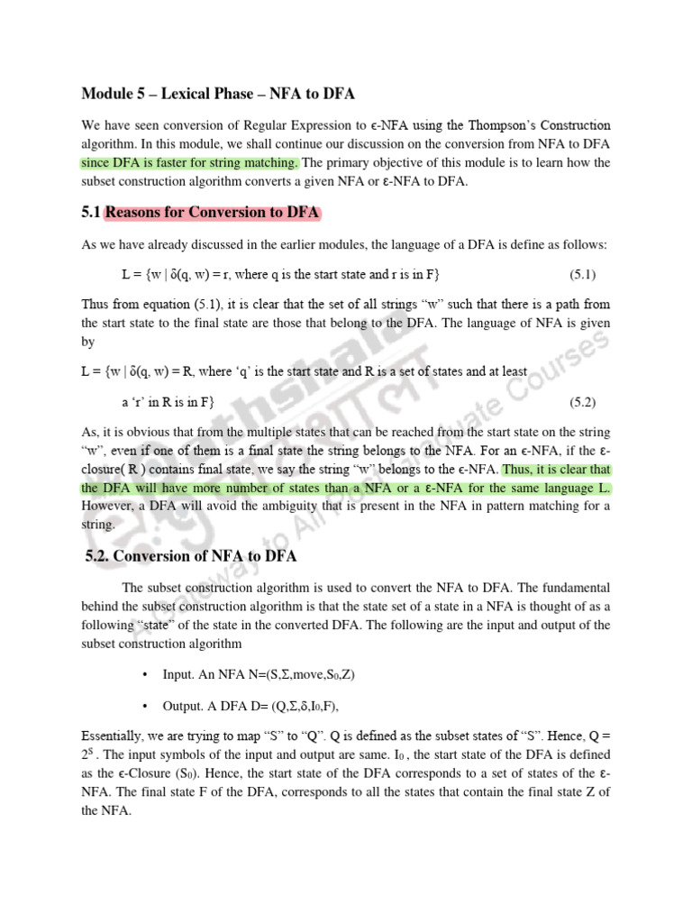 Module 5 | PDF | Theoretical Computer Science | Formal Methods Module 5 | PDF | Theoretical Computer Science | Formal Methods