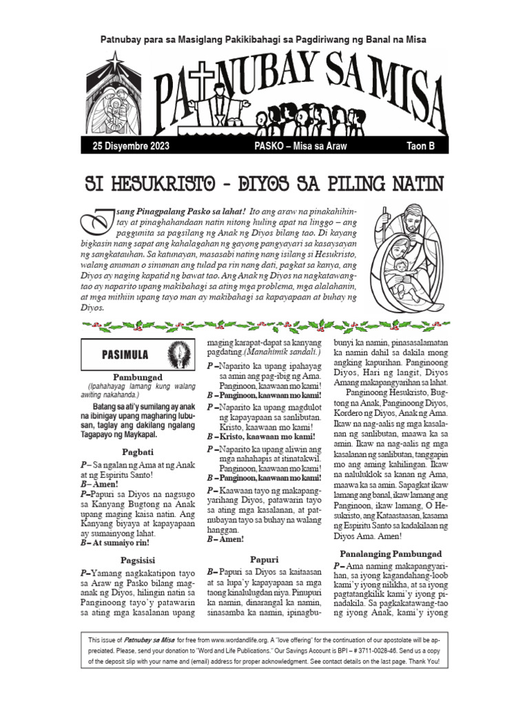 Pasko Araw 1 | PDF