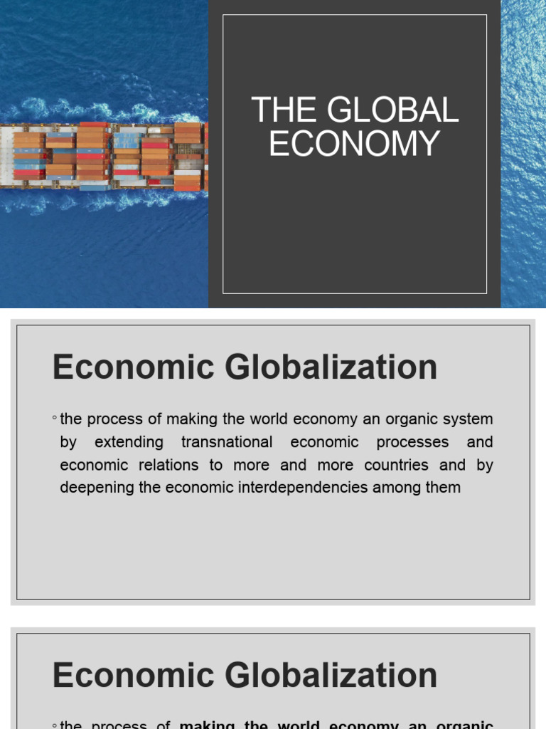 Understanding Economic Globalization | PDF | World Trade Organization ...