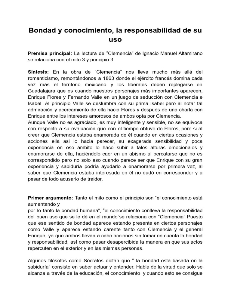 Texto Argumentativo | Descargar gratis PDF | Moralidad | Conocimiento Texto Argumentativo | Descargar gratis PDF | Moralidad | Conocimiento
