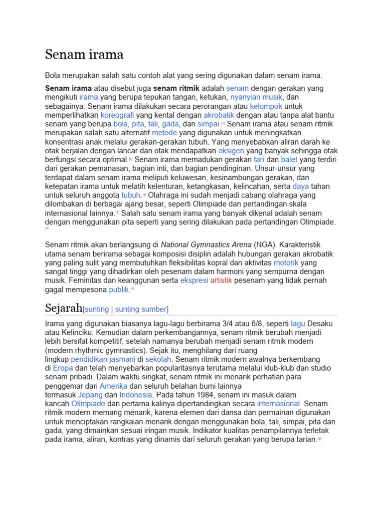 Pengertian Senam Irama | PDF | Karier & Perkembangan | Kesehatan Holistik