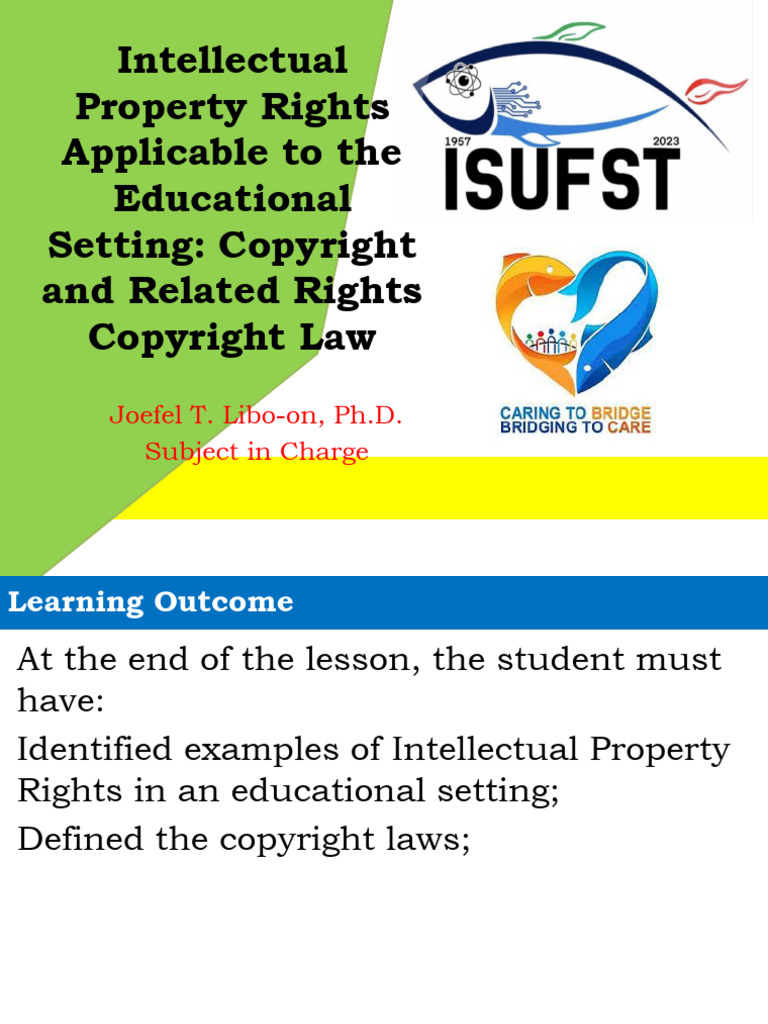 Intellectual Property Rights Applicable To The Educational Setting ...