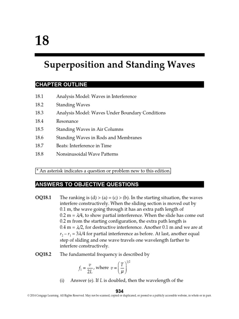 Chapter 18 | PDF | Waves | Wavelength