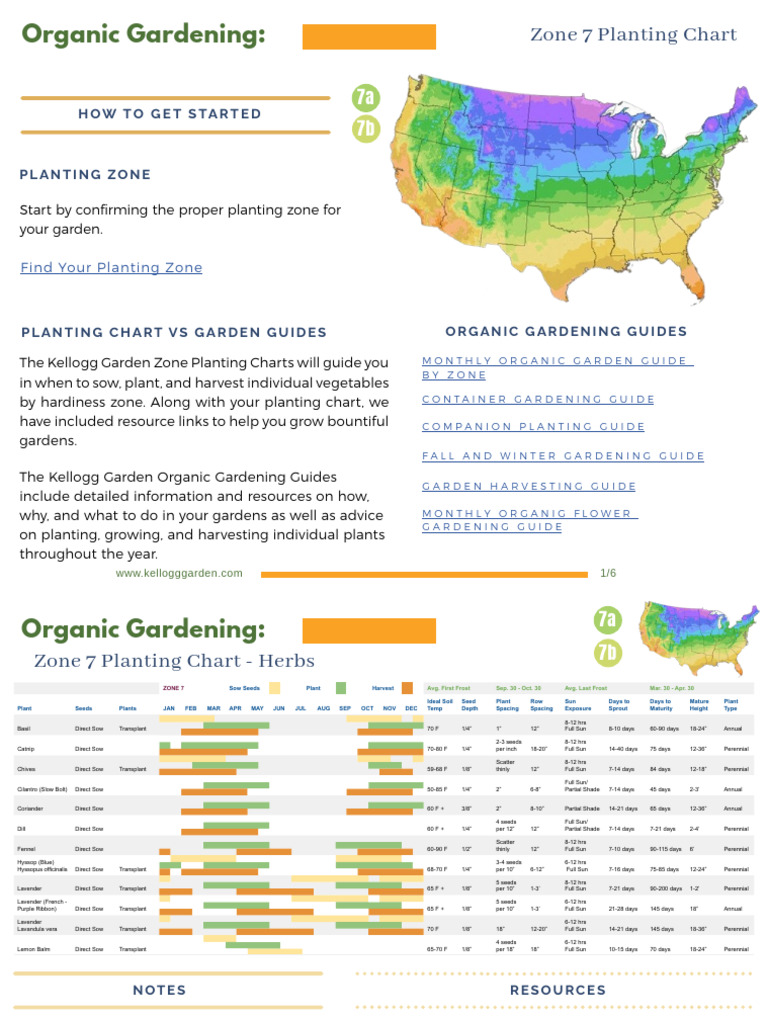 Zone 7 Herb Planting Chart | PDF