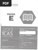 ICAS English E 2015 | PDF