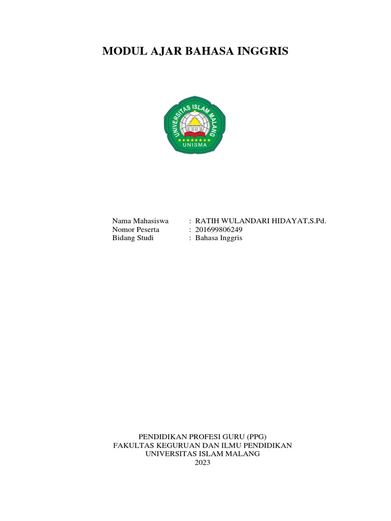 Modul Ajar Siklus 2 Fix | PDF