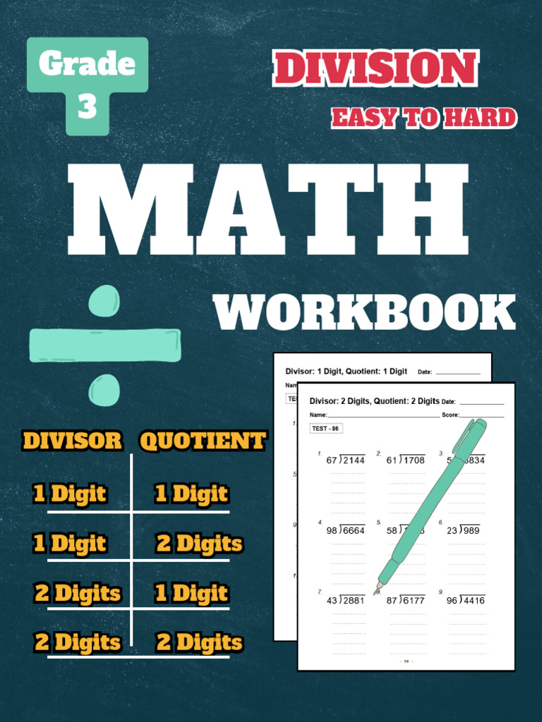 Division Workbook Grade 3 | PDF