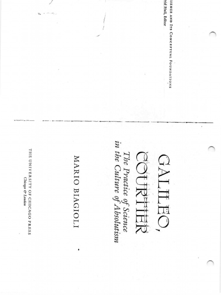 Biagioli Mario - Galileo Courtier - Practice of Science Culture ...
