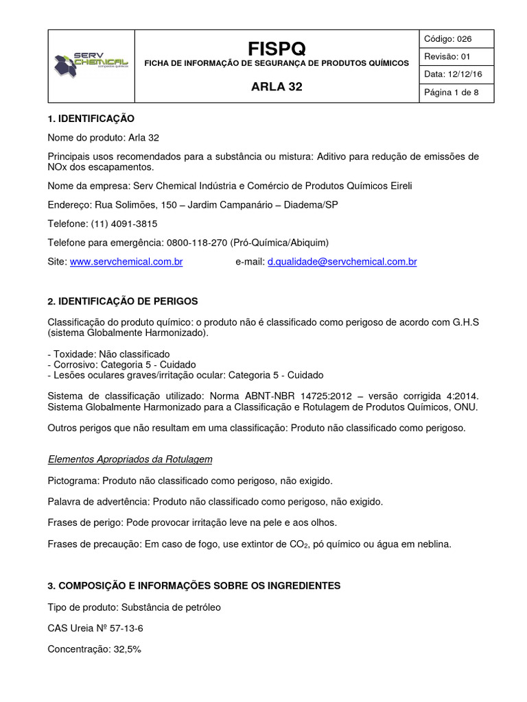 Fispq Arla 32 | PDF