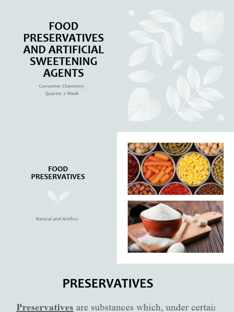 FOOD-PRESERVATIVES - W1 Consumer Chemistry | PDF | Wellness | Science ...