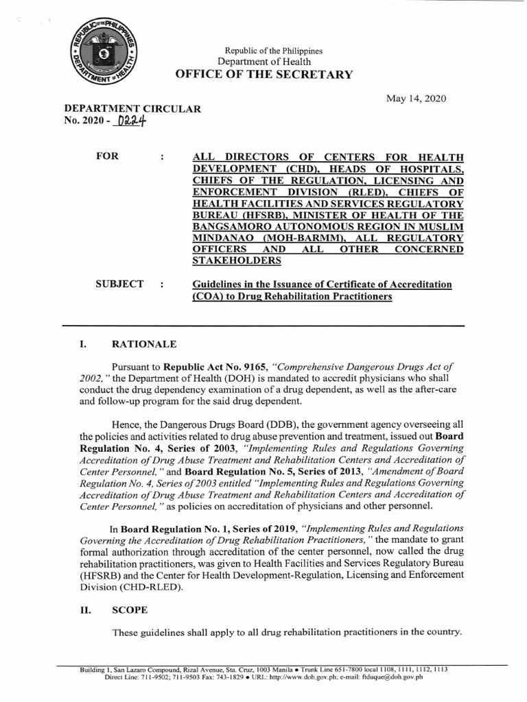 DOH Accreditation | PDF