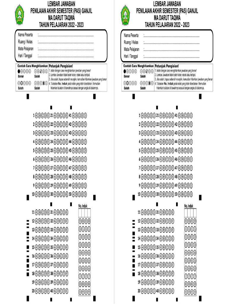 LJK Pas Ganjil 22-23 | PDF