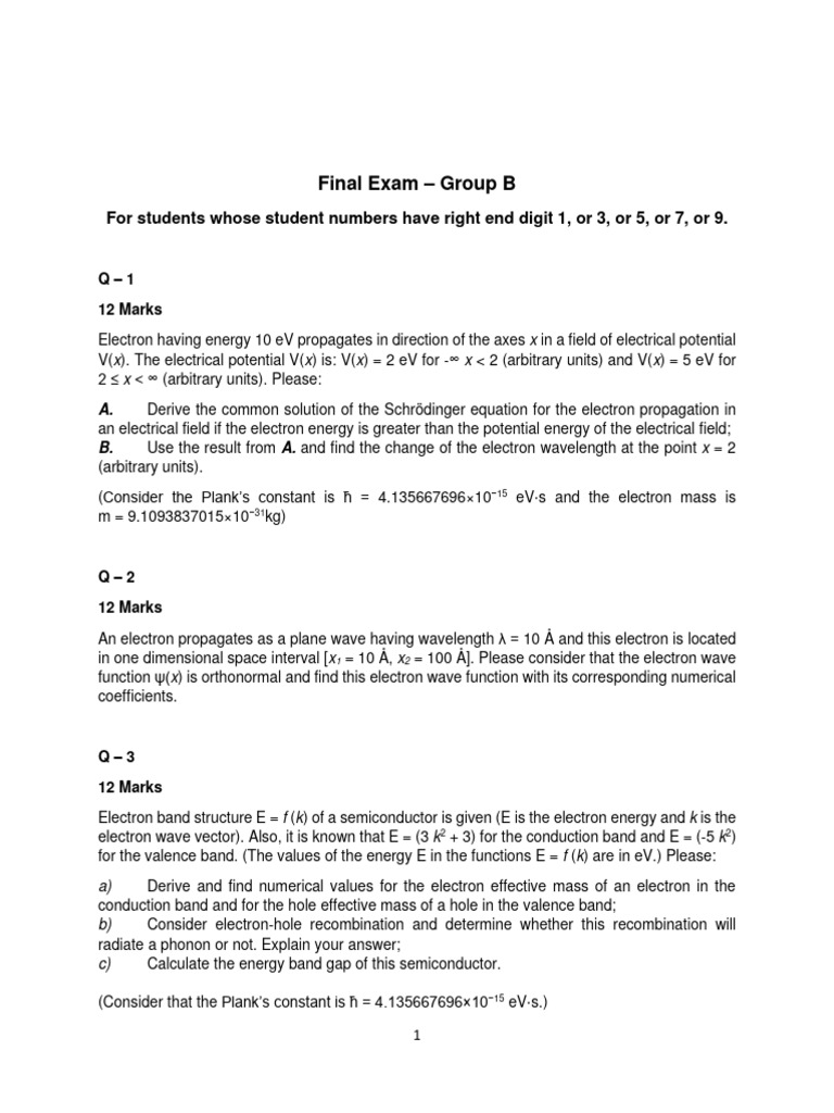 Final Exam - Summer 2021 | PDF