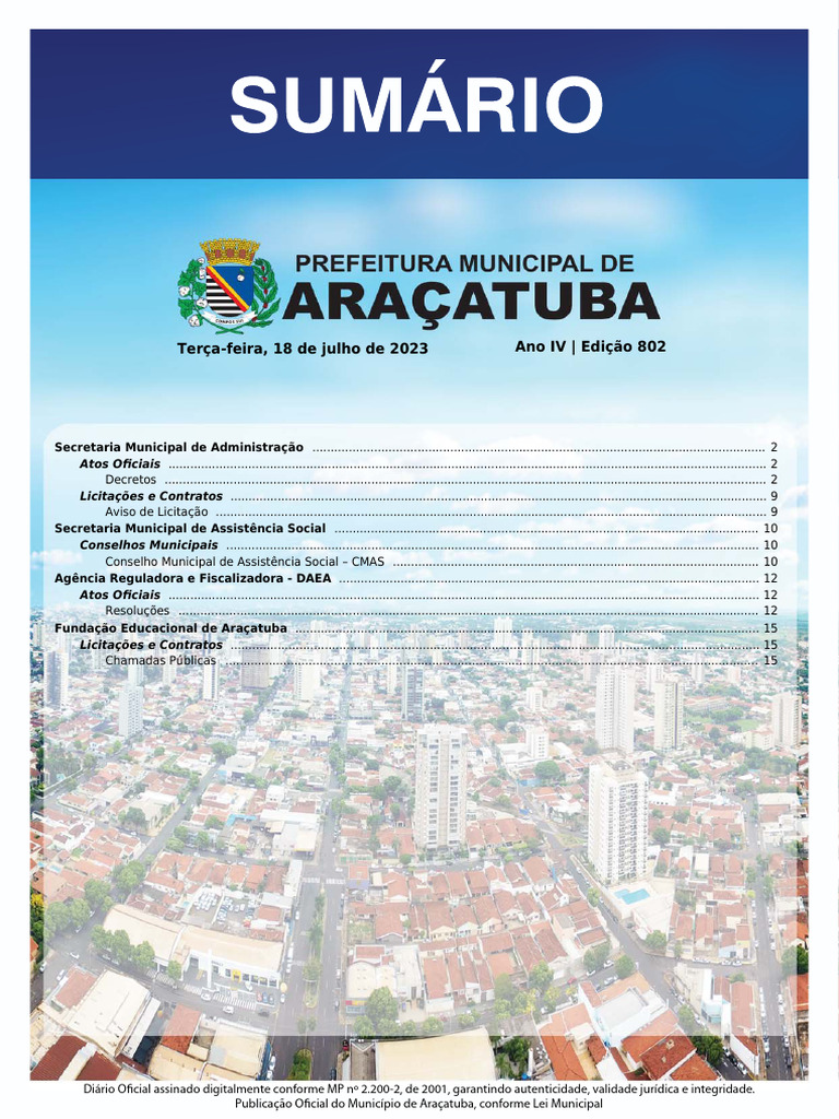 Decreto 22871 - Nomeia Candidatos Aprovado Concurso 001-002-2022 | PDF