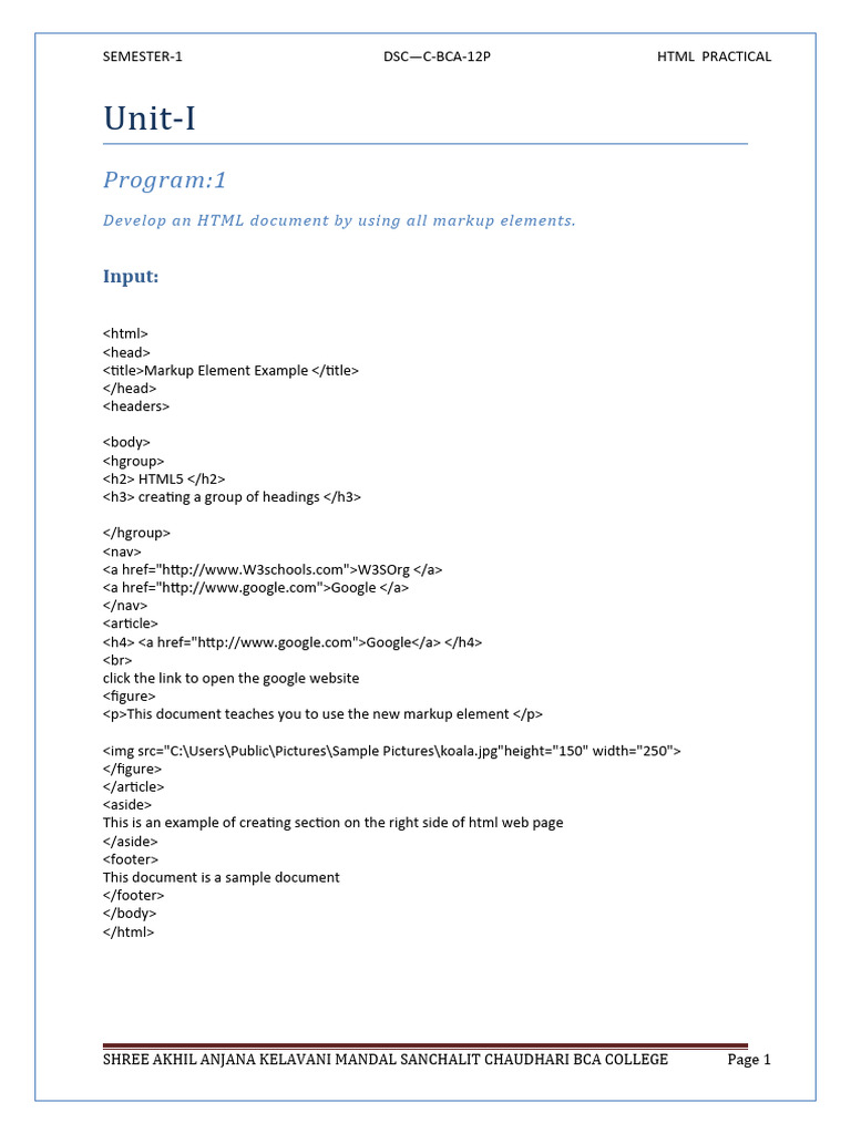 Unit1.html 092259 | PDF | Computers