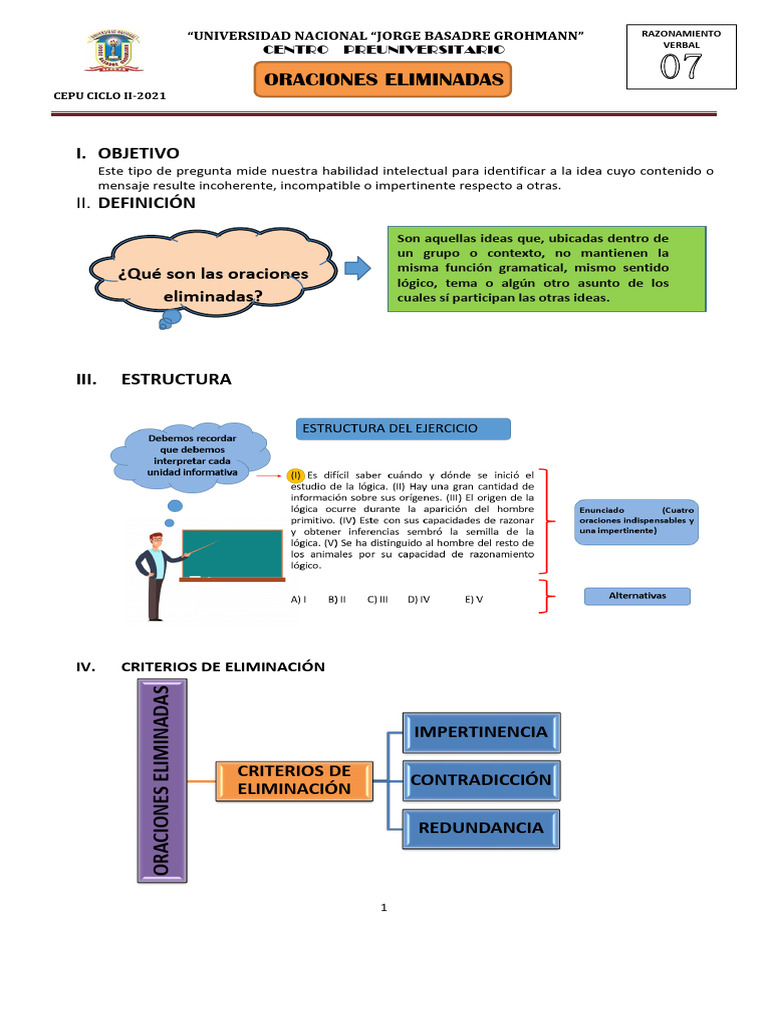 Práct. 07 - Razonamiento Verbal | PDF