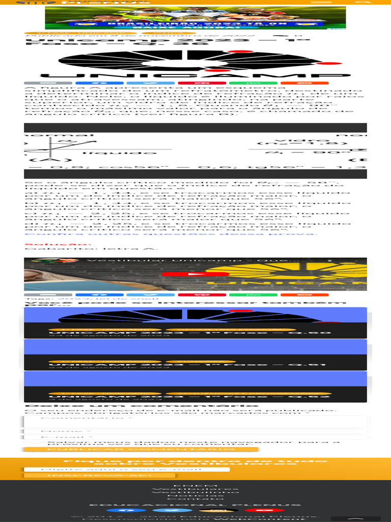 Unicamp 2023 - 1 Fase - Q. 36 - Educacional Plenus | PDF