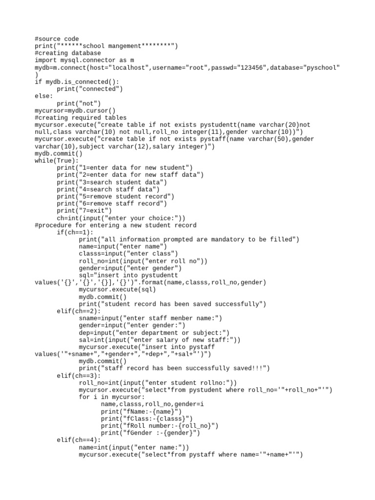 School Project - Py | PDF