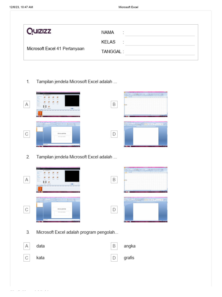 Microsoft Excel | PDF