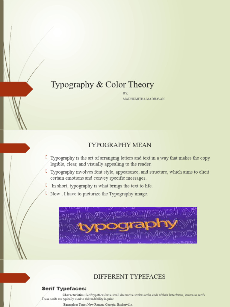 Typography & Color Theory | PDF | Typefaces | Typography