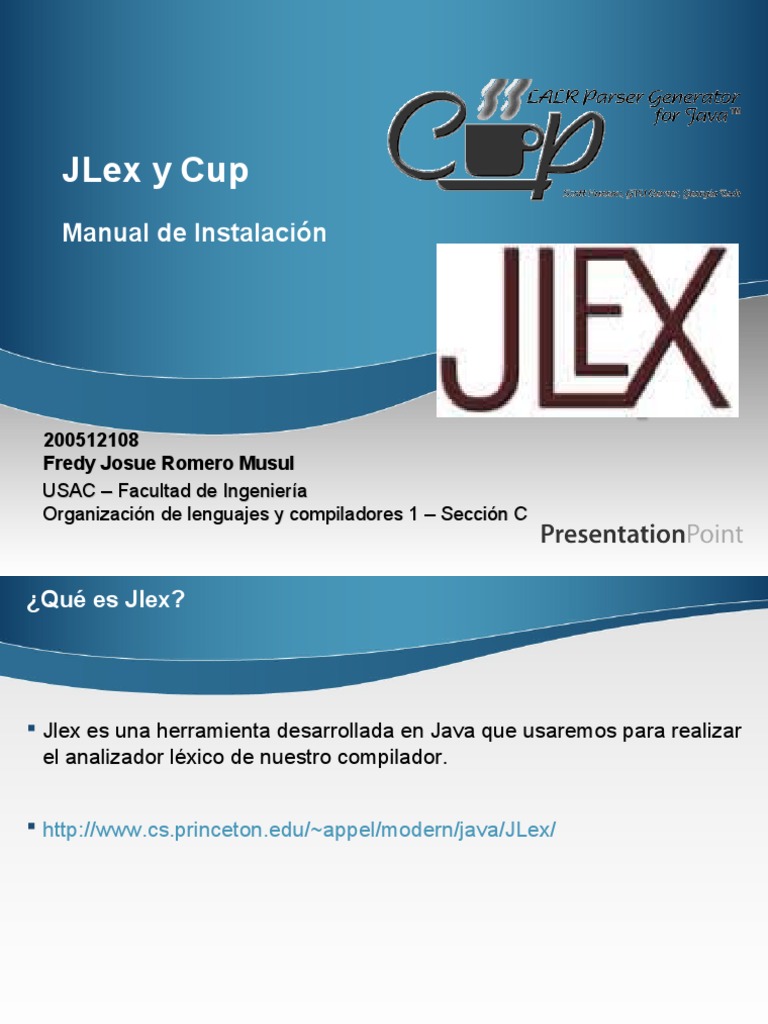 JLex y JavaCup | PDF | Java (lenguaje de programación) | Compilador