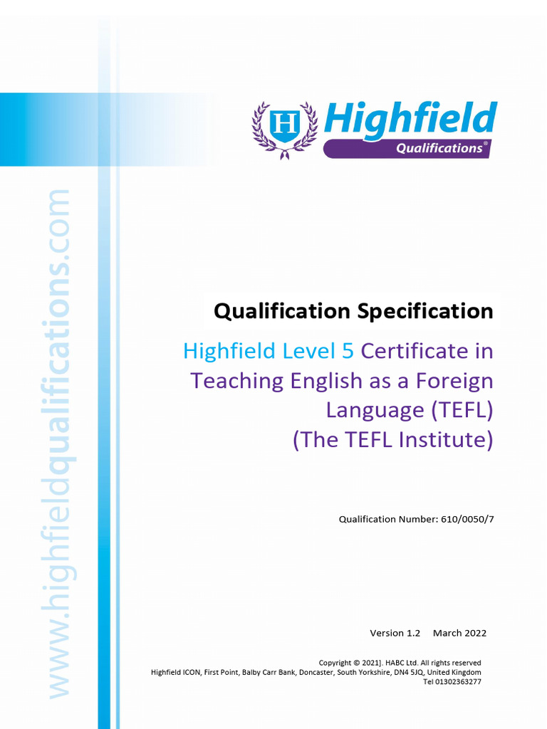 (17032022 1240) l5 Certificate in Tefl - Tefl Institute Qualification ...