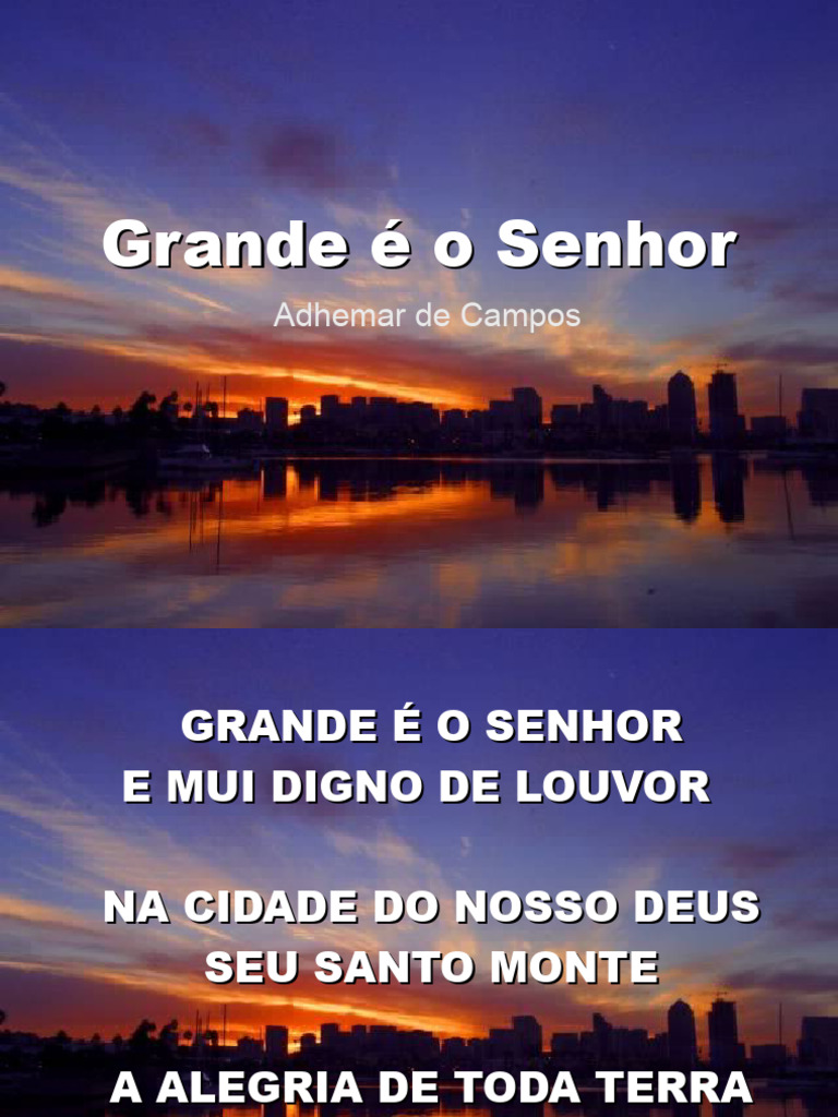 Grande É o Senhor | PDF