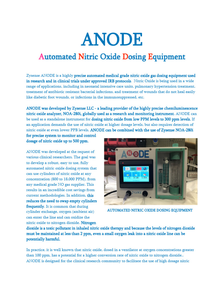 ANODE Technical Data Sheet V31 | PDF
