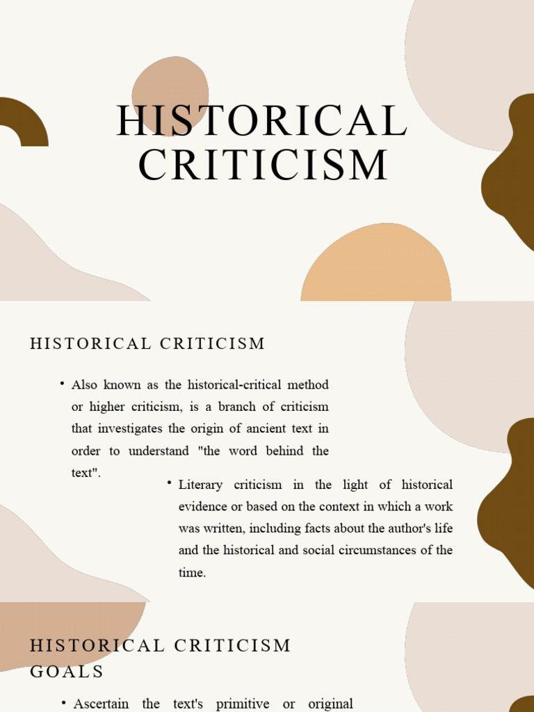 Historical-criticism-and-Readers-Response | PDF