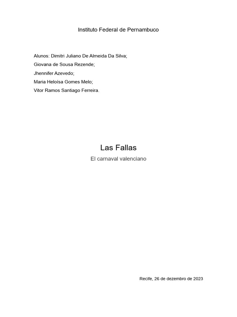 Las Fallas | PDF